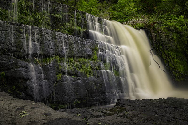 Brecon Falls. stock photo. Image of cymru, brecon, beacons - 80570974
