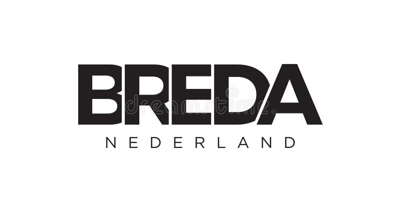 Breda in the Netherlands Emblem. the Design Features a Geometric Style ...
