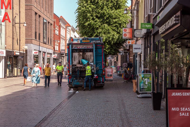 Breda, the Netherlands - 06 16 2023: Everyday Life in Breda: Garbage ...