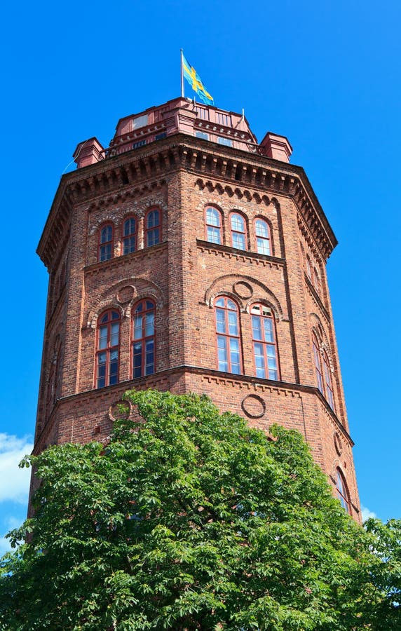 Bredablick Red Tower from 19th Century Built in Skansen, Stockholm ...
