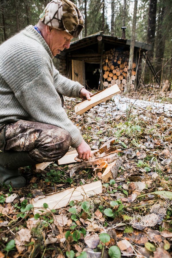 Breeding a fire stock image. Image of wooden, wood, nature - 94468017