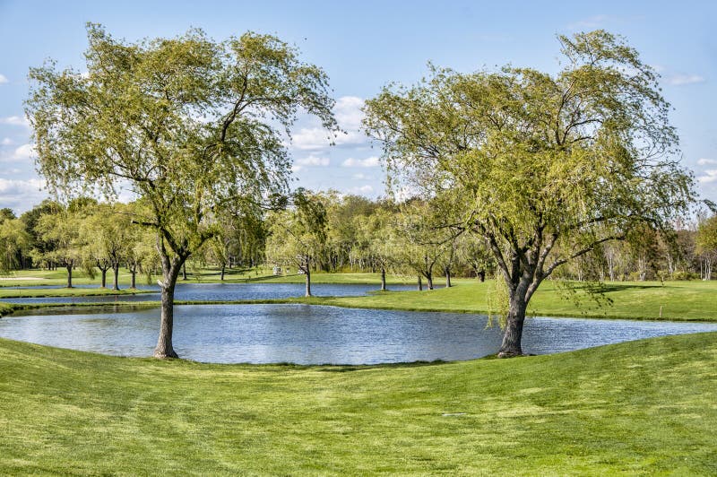 Breezy Day stock image. Image of sunny, golf, landscape - 46885517