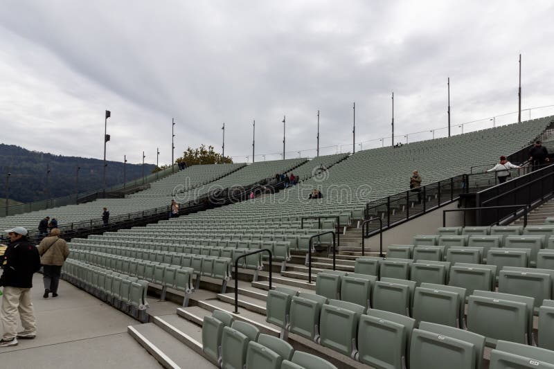 Empty Seats at the Boat Opera House in Bregenz, Austria. Lake of ...