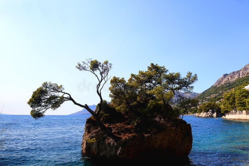 Brela Stone, Croatia stock image. Image of vacation - 288777609