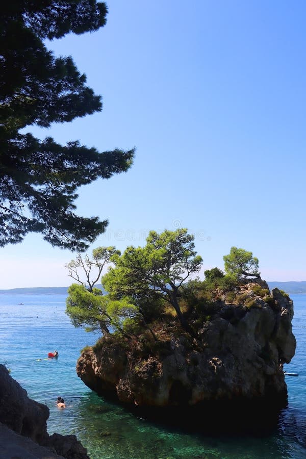 Brela Stone, Croatia stock image. Image of tourist, coast - 290436727