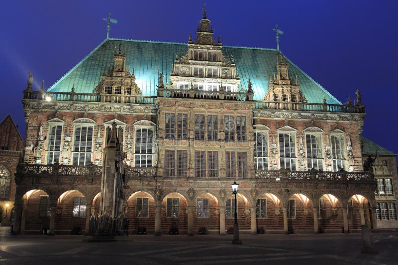 Bremen City Hall stock image. Image of bremen, gothic - 53880881