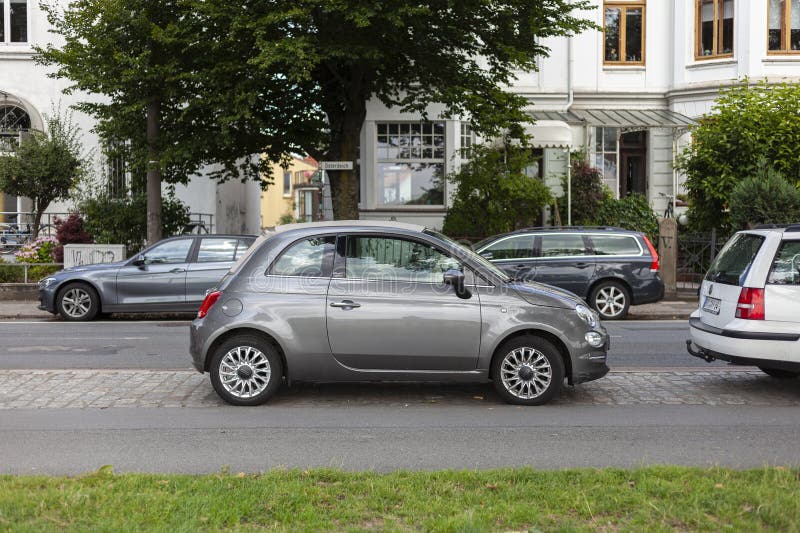 Bremen, Germany. August 22, 2023. Small Fiat 500 Parked in the City ...
