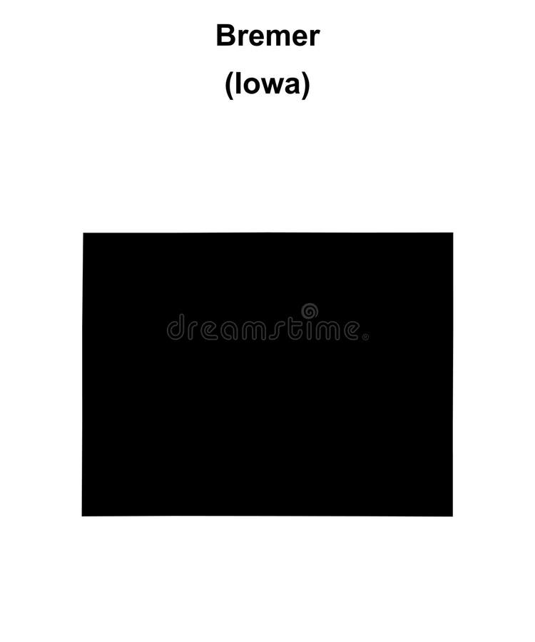 Bremer outline map stock illustration. Illustration of boundary - 361542903