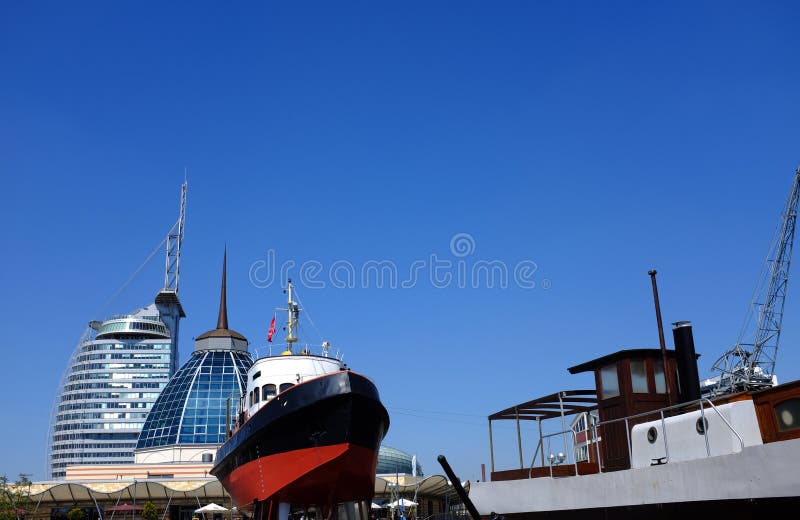 Bremerhaven stock image. Image of ship, modern, north - 71590189