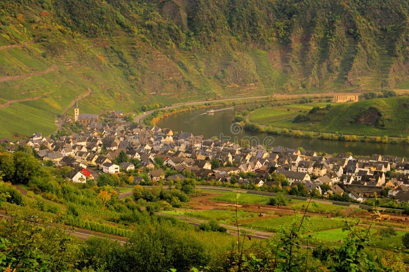 Bremm stock photo. Image of moselle, vineyard, germany - 17016712