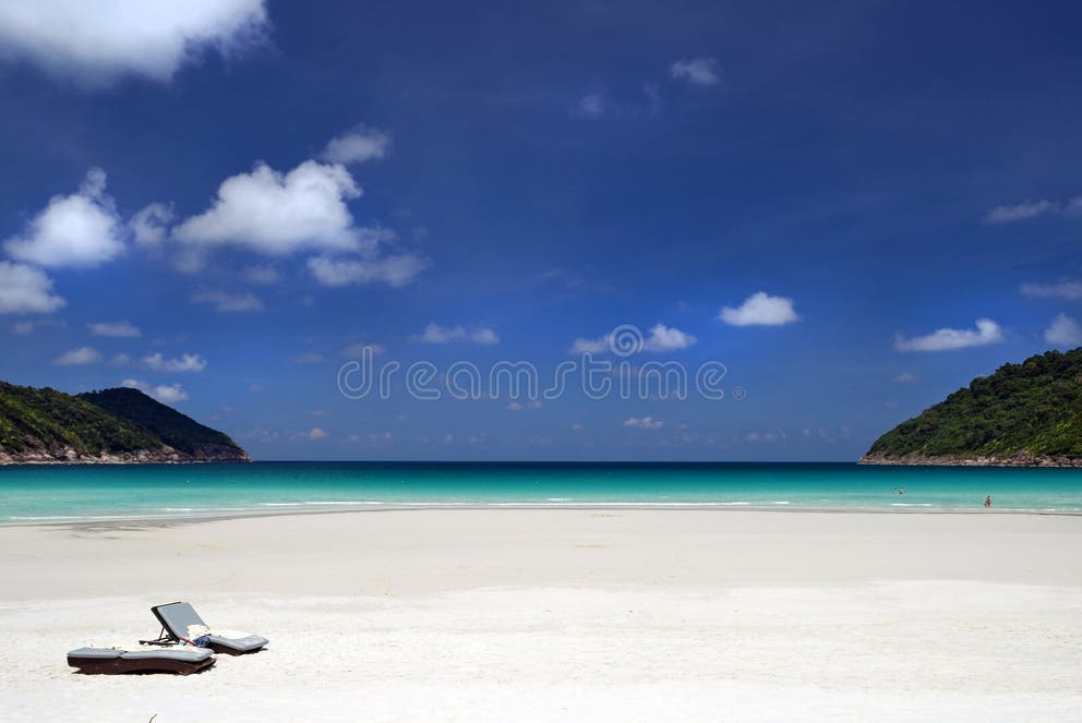 Brench by the beach stock photo. Image of travel, blue - 29486146
