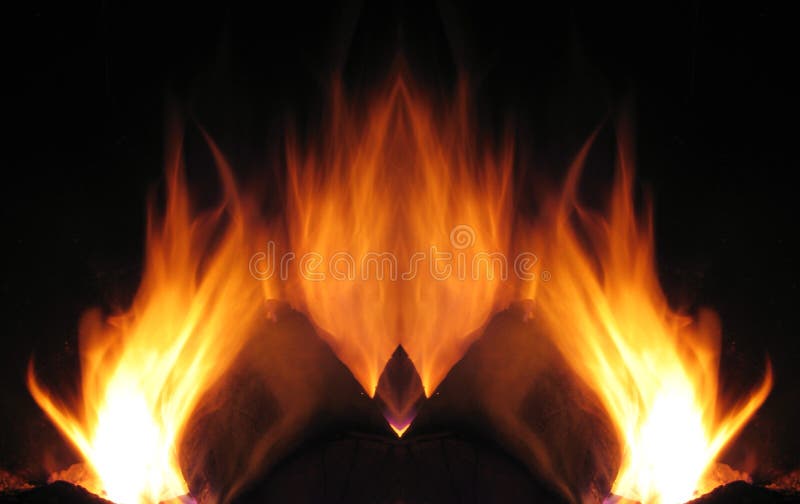 Brennende Flammen stockfoto. Bild von impuls, feuer, dämon - 2150076