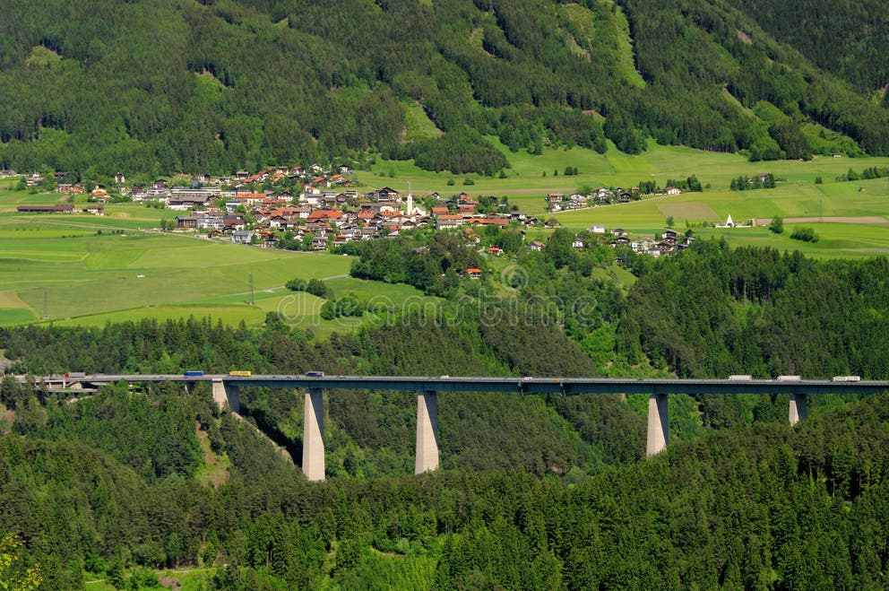 Brennerautobahn stock image. Image of europe, construction - 16143347
