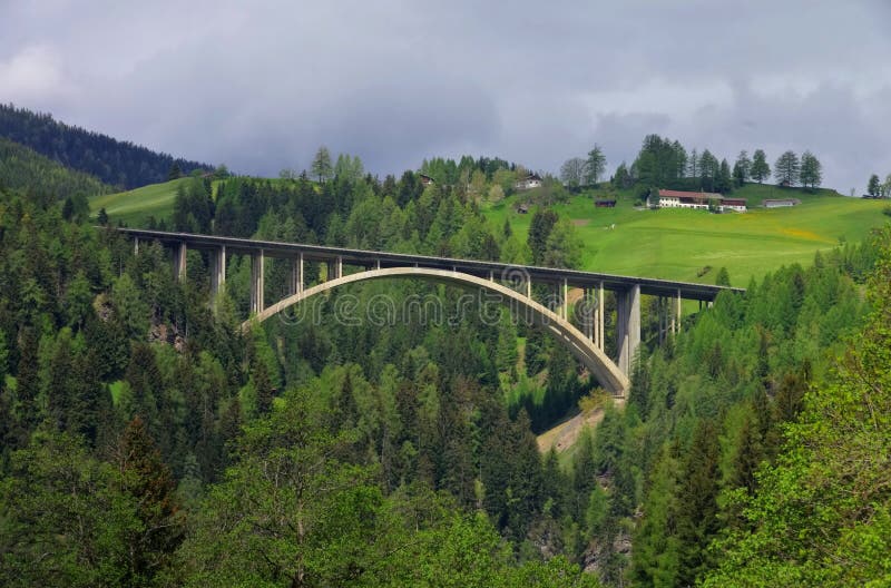 Brennerautobahn stock photo. Image of motorway, meadow - 15630898
