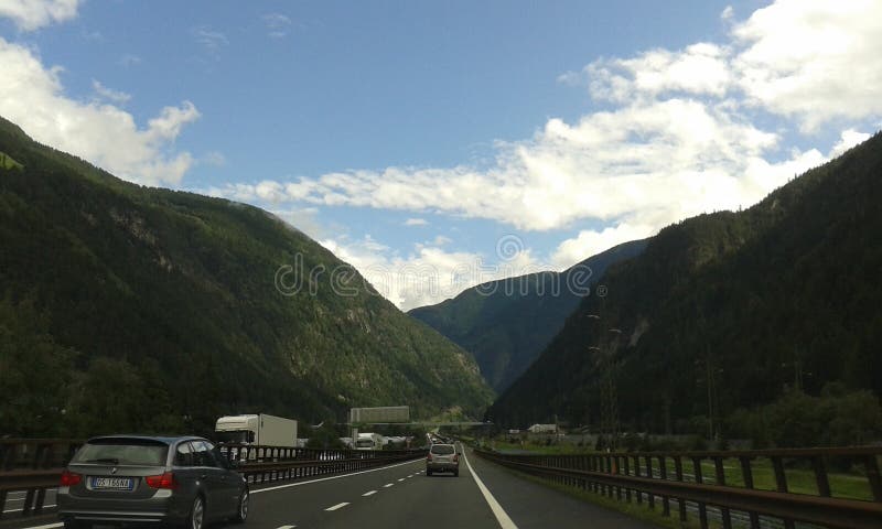 Brennero highway editorial photo. Image of alps, mountain - 44330451