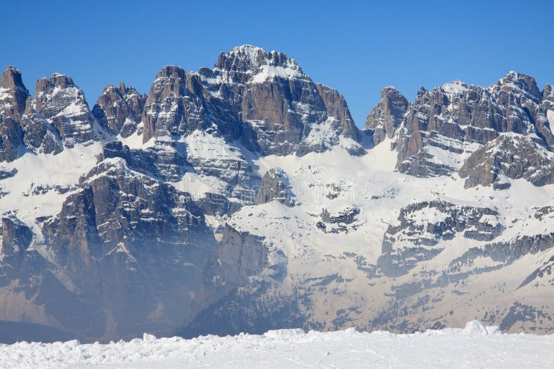 Brenta Dolomites stock photo. Image of trentino, rope - 18922984