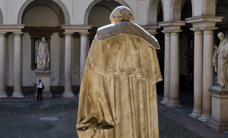 Brera Academy s Hall stock image. Image of figure, ancient - 22024687