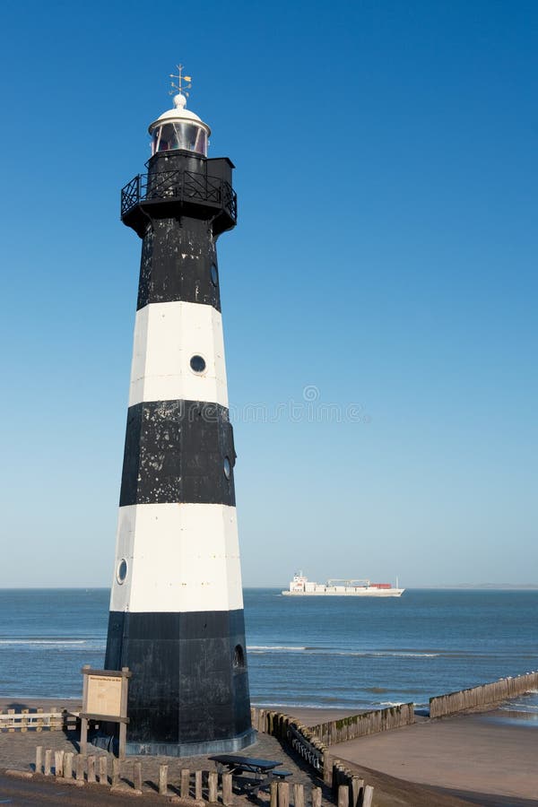 Breskens lighthouse stock image. Image of dutch, wooden - 11617917