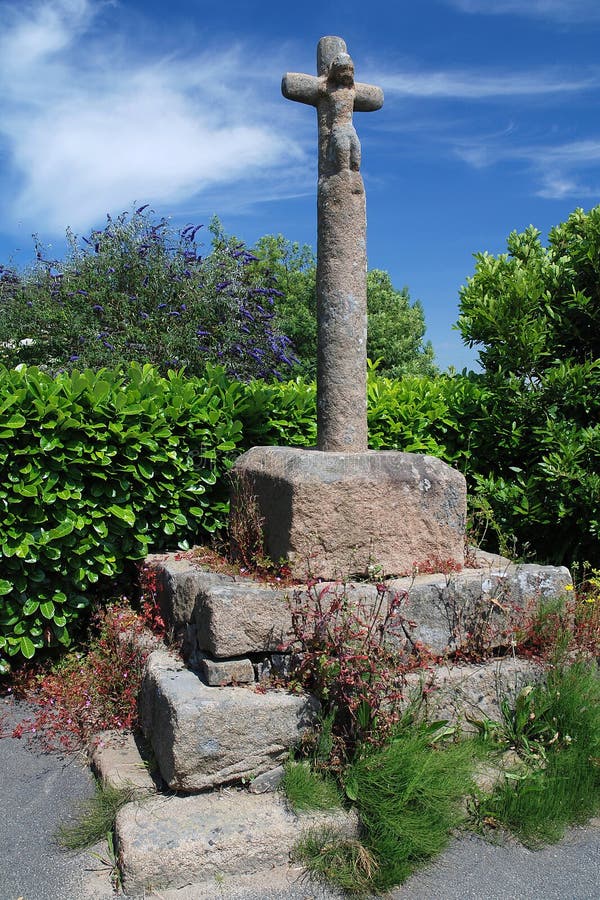 Bretone stone cross stock image. Image of sight, architecture - 27697563