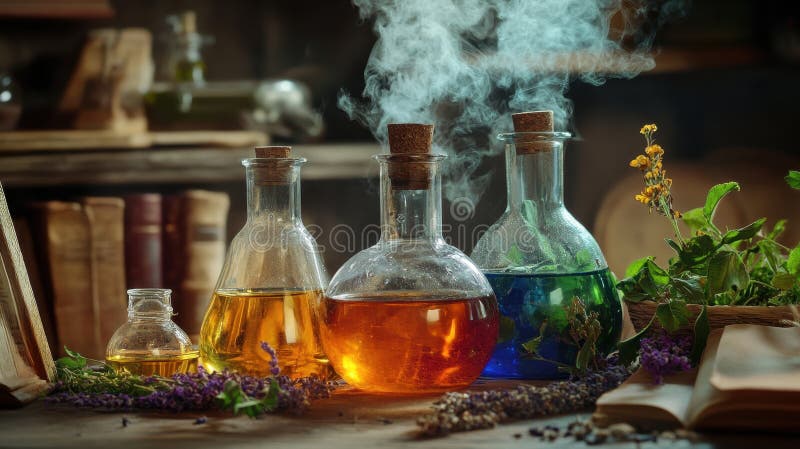 Brew a Potion Day Mysterious Potion Brewing Set in Rustic Alchemy Lab ...