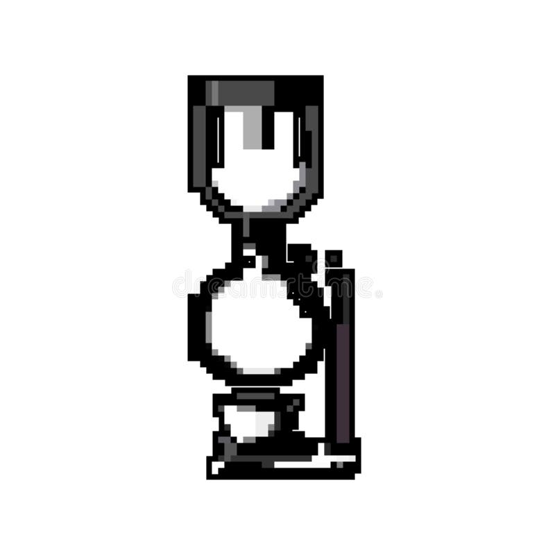 Brew Syphon Coffee Maker Game Pixel Art Vector Illustration Stock ...