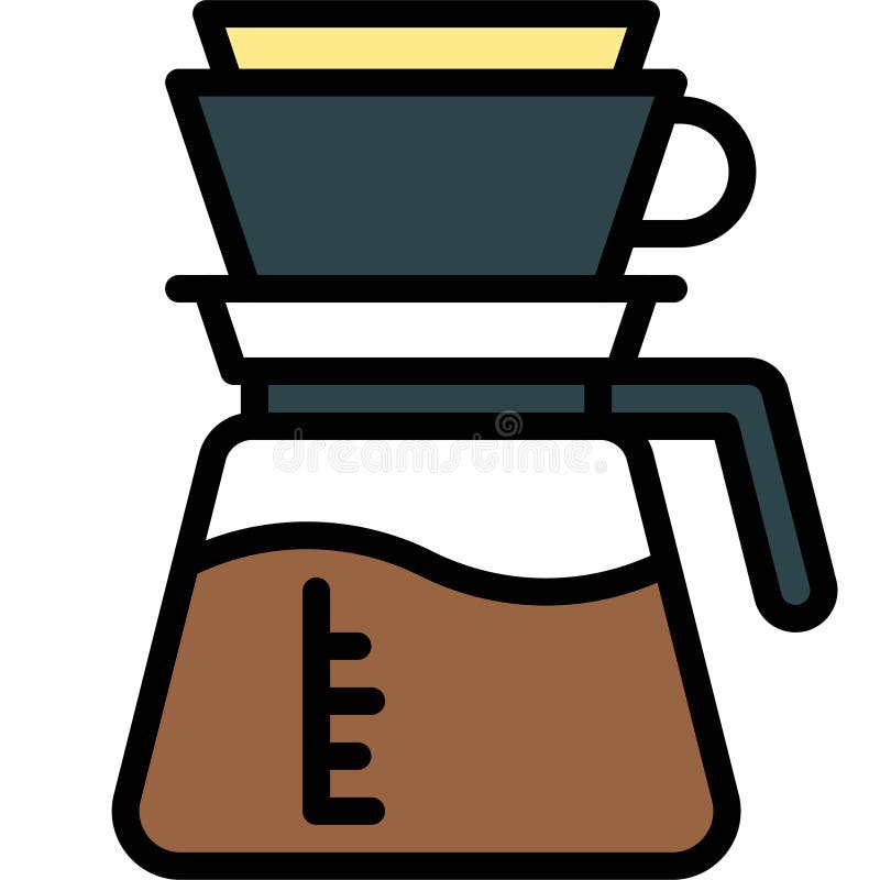 Brewed Coffee Icon, Beverage Filled Vector Illustration Stock Vector ...