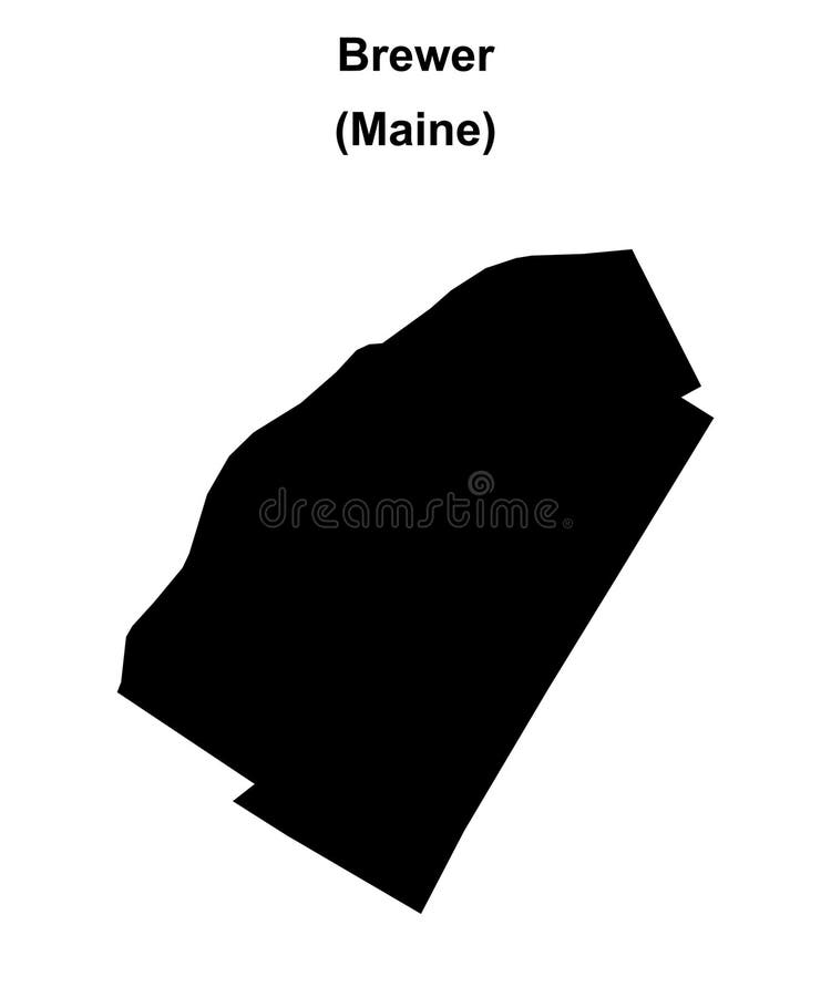 Brewer outline map stock vector. Illustration of brewer - 387371596