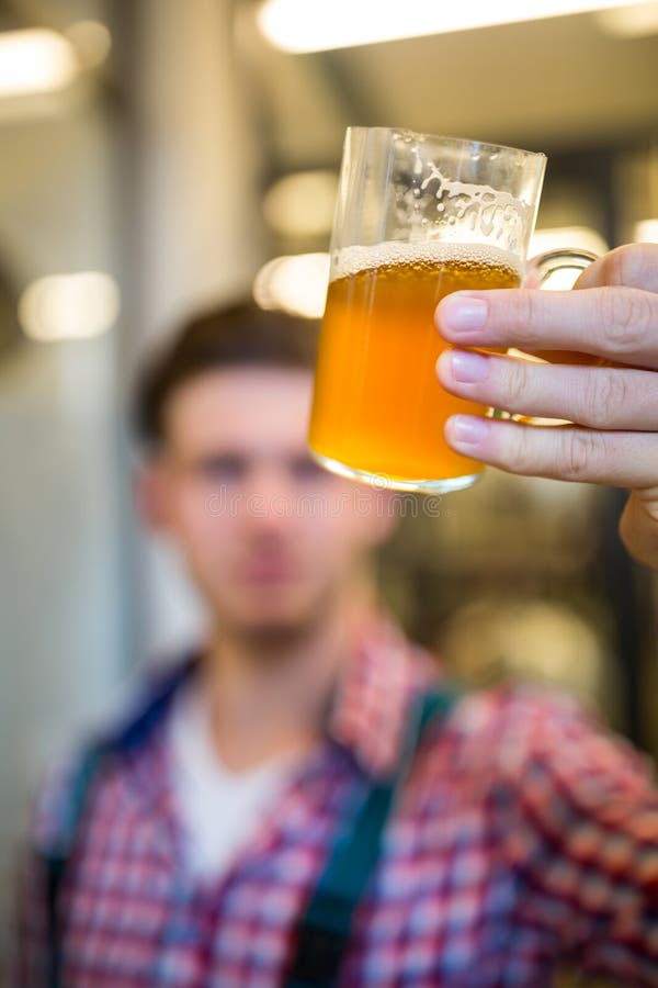 Brewer testing beer stock image. Image of control, caucasian - 77694563