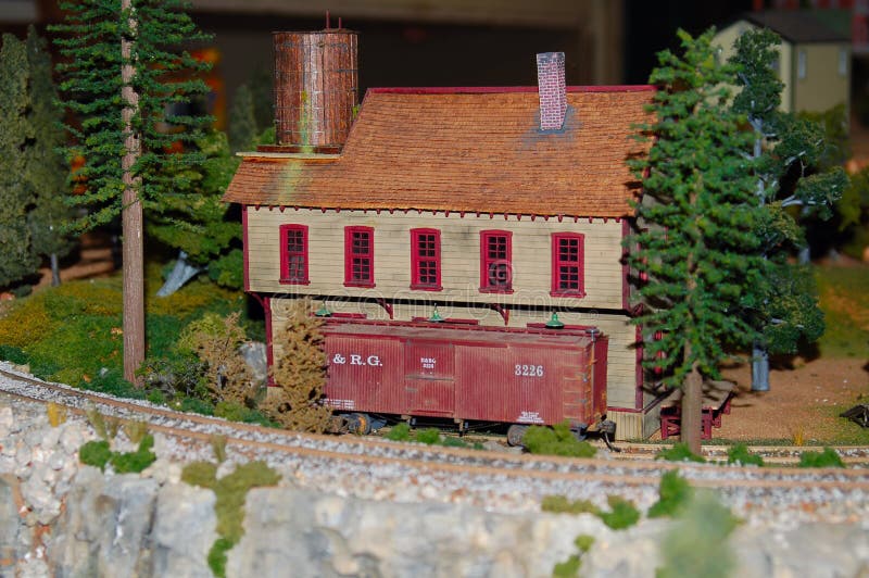 Brewery And Box Car, Miniature Stock Image - Image of railroader ...