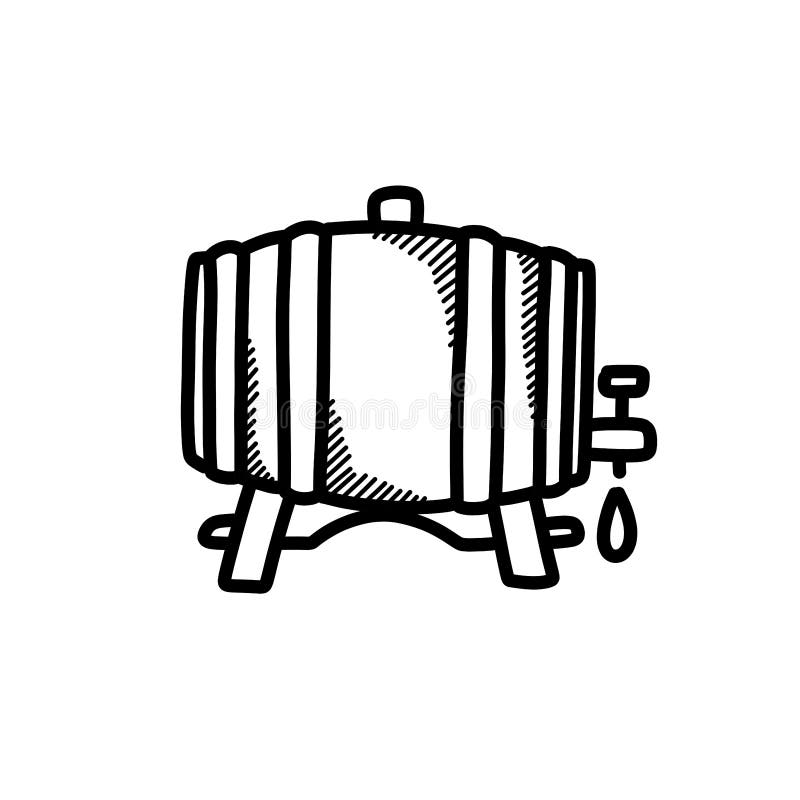 Brewery Doodle Icon, Vector Color Line Illustration Stock Vector ...