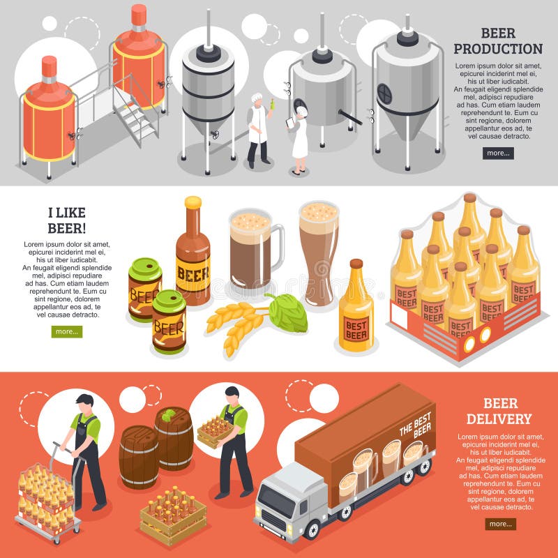 Brewery Isometric Flowchart Stock Vector - Illustration of abstract ...