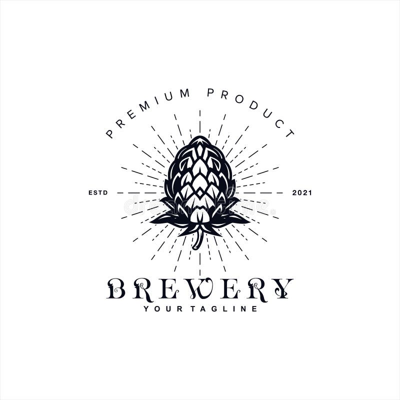 Brewery Logo Design Template Inspiration Idea Concept Stock Vector ...