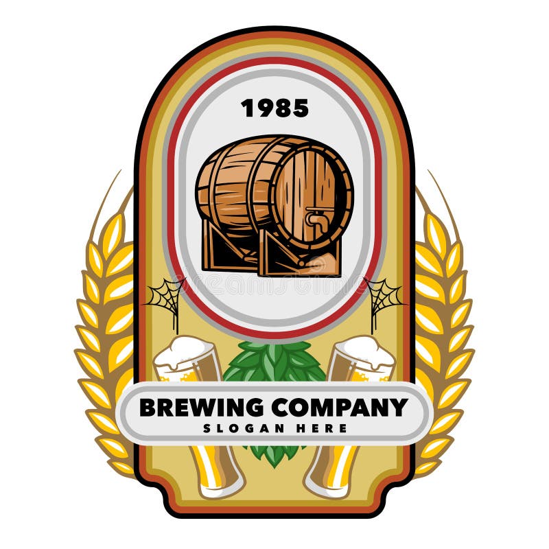 Brewing Company Logo Template Stock Vector - Illustration of ...