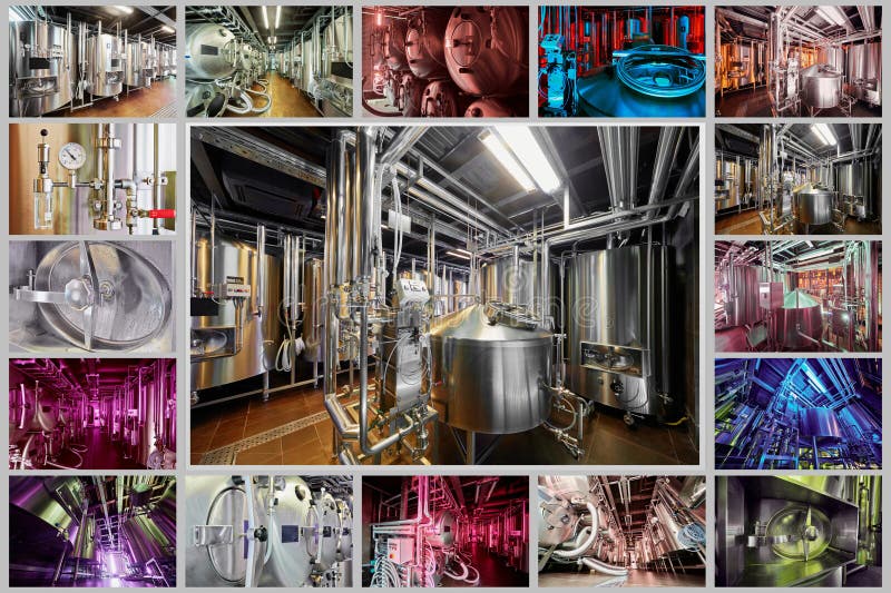 Brewing Equipment at Microbrewery, Stock Image - Image of microbrewery ...