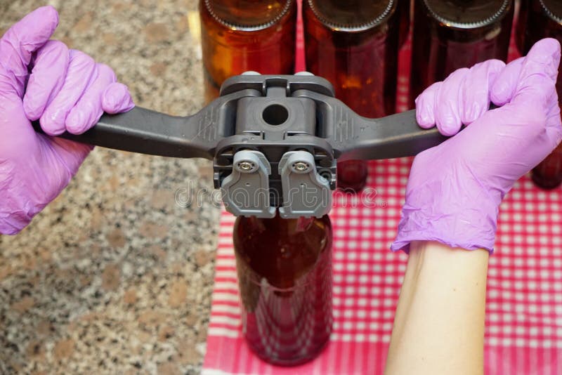Brewing Home Beer Process at Home in the Kitchen Stock Image - Image of ...
