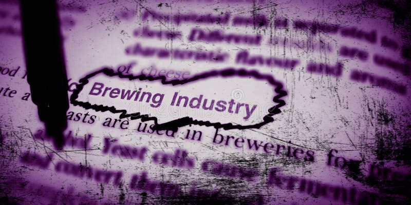 Brewing Industry Text Written on Covering Border Pattern Abstract ...