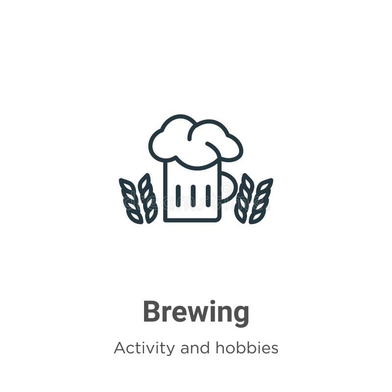 Brewing Icon On White Background. Simple Element Illustration From ...