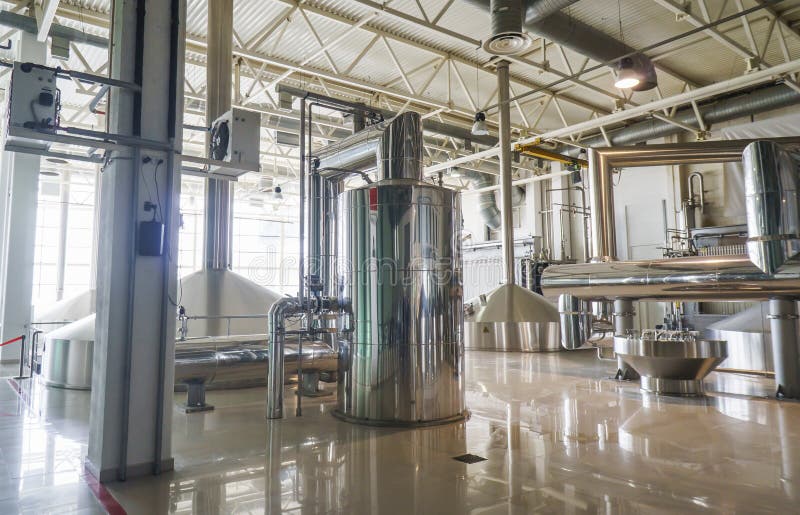 Brewing Production - Mash Vats. Stock Image - Image of manufacture ...