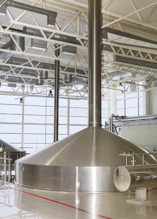 Brewing Production - Mash Vats. Stock Image - Image of modern, business ...