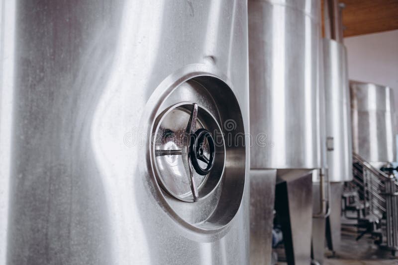 Brewing Production Vats. Modern Beer Factory Stock Image - Image of ...