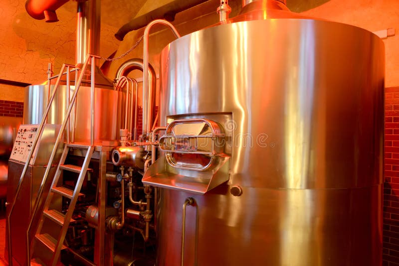 Brewing Restaurant Equipment, Cooking Shop Stock Image - Image of ...