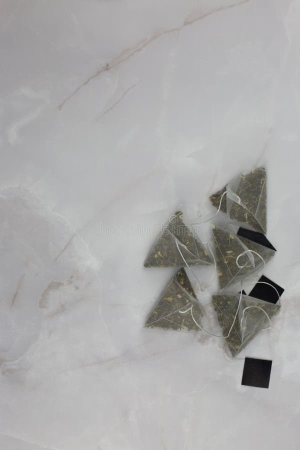 Brewing Tea in Pyramids with Fruit Stock Photo - Image of ceylon ...