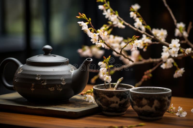 Brewing a Warm Cup of Tea with a Steeping Bag in a Cozy Ceramic Mug at ...