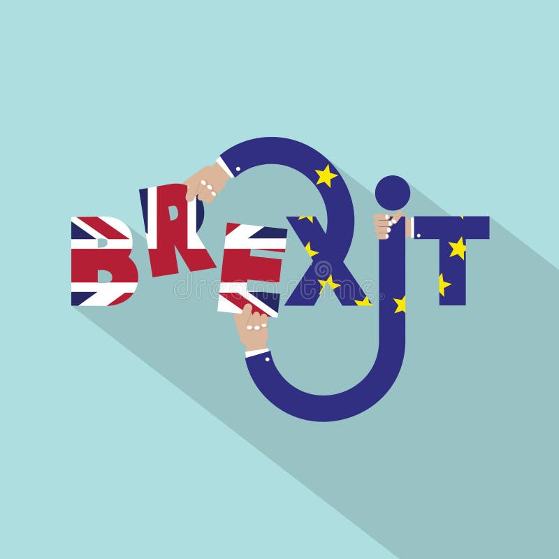 Brexit Typography Design Vector. Stock Vector - Illustration of ...