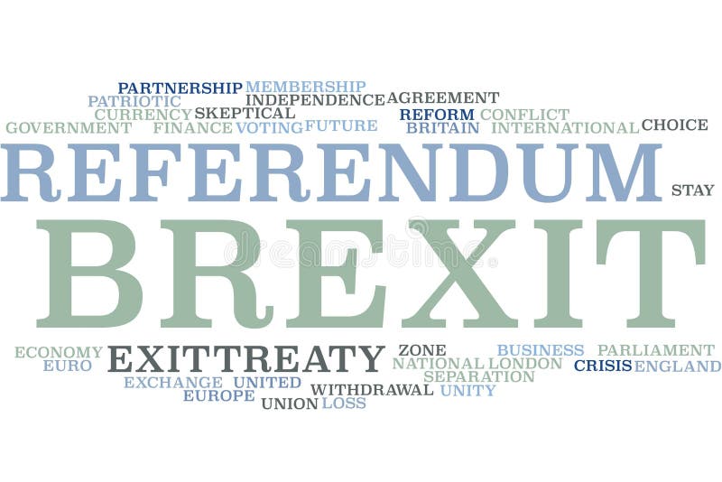 Brexit word cloud stock illustration. Illustration of london - 140359949