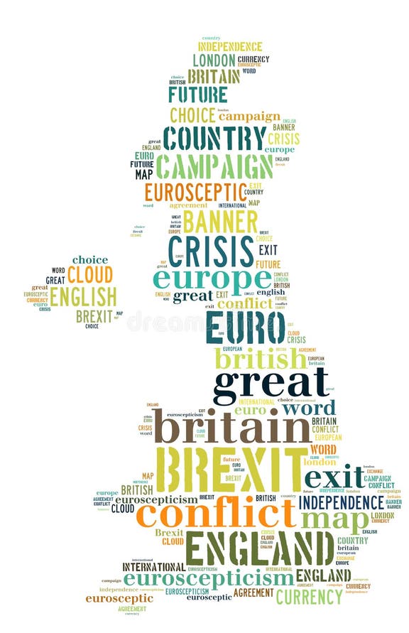 Brexit Word Cloud stock illustration. Illustration of currency - 171420483