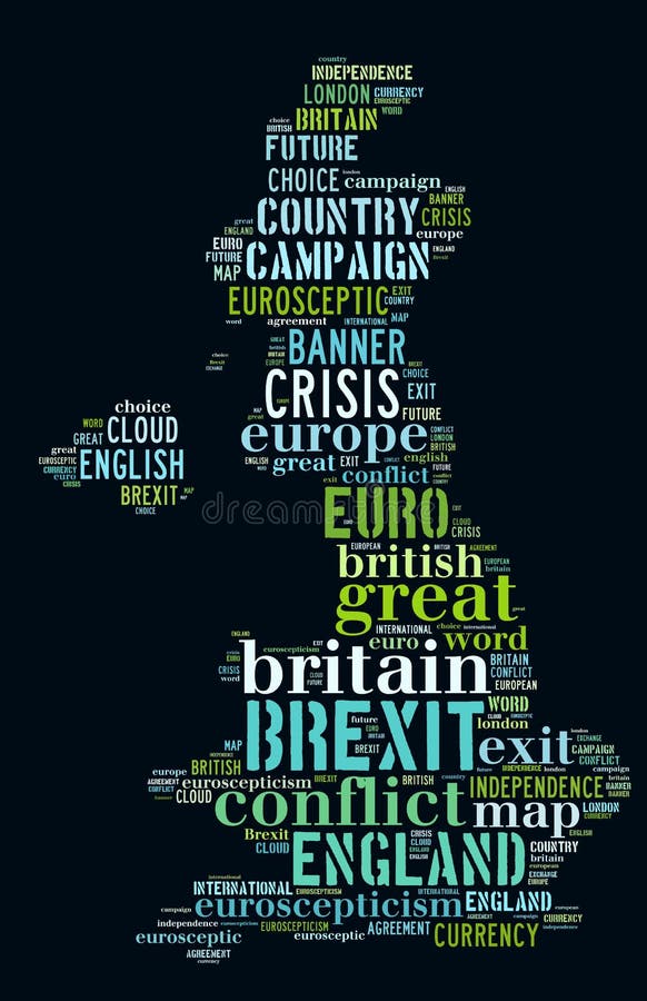 Brexit word cloud ilustração stock. Ilustração de londres - 171320764