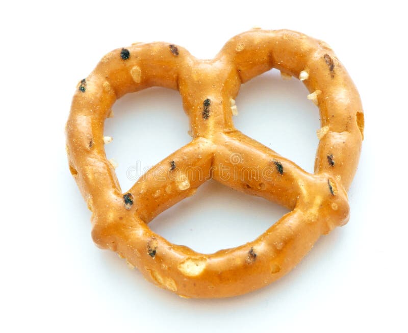 Brezeln Auf Weißem Hintergrund Stockfoto - Bild von makro ...