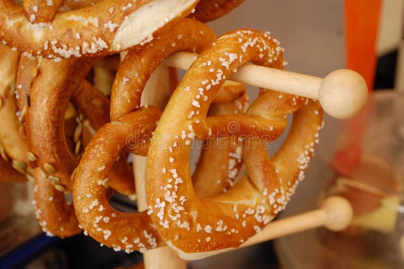 A brezel, German bread stock photo. Image of tasty, crispy - 15593202