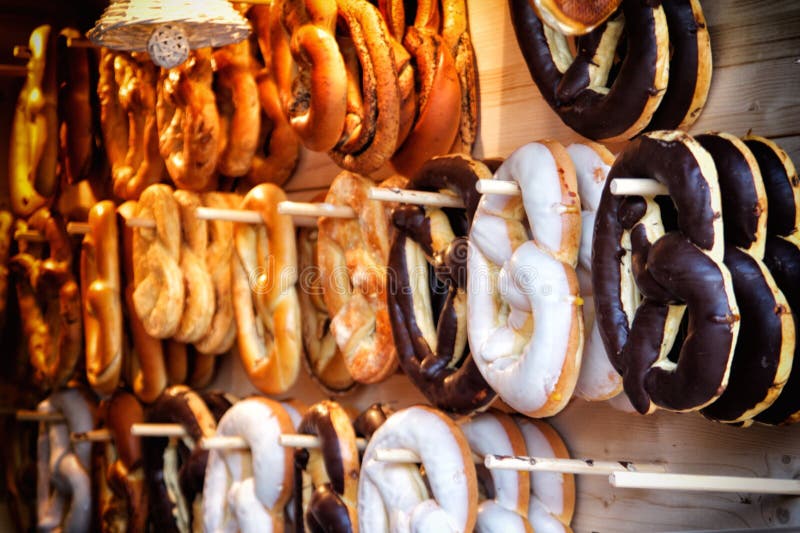 Brezel stock image. Image of brightly, fair, icing, celebration - 45877631